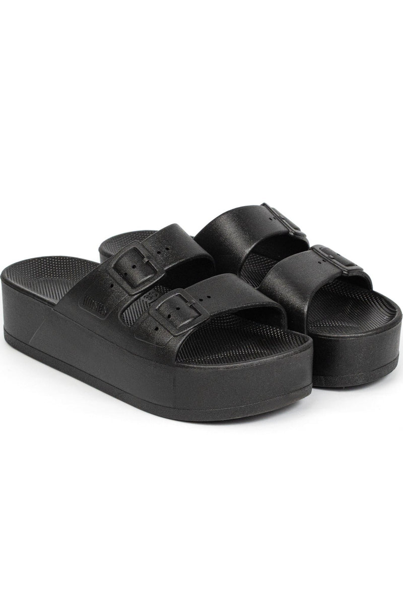 LIMITED EDITION Freedom Moses High Black - Black High Slides – Nomad ...
