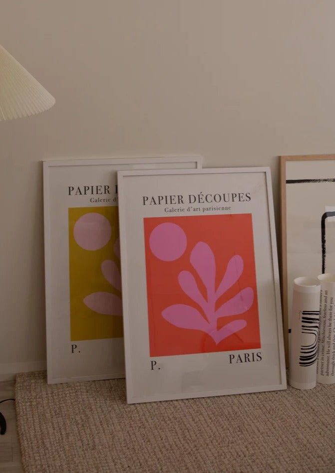 Framed Papier Decoupes Print - Red – Nomad + Home NZ