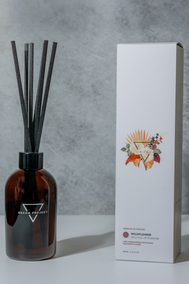 Essential Oil Reed Diffuser - Wildflower – Nomad + Home NZ