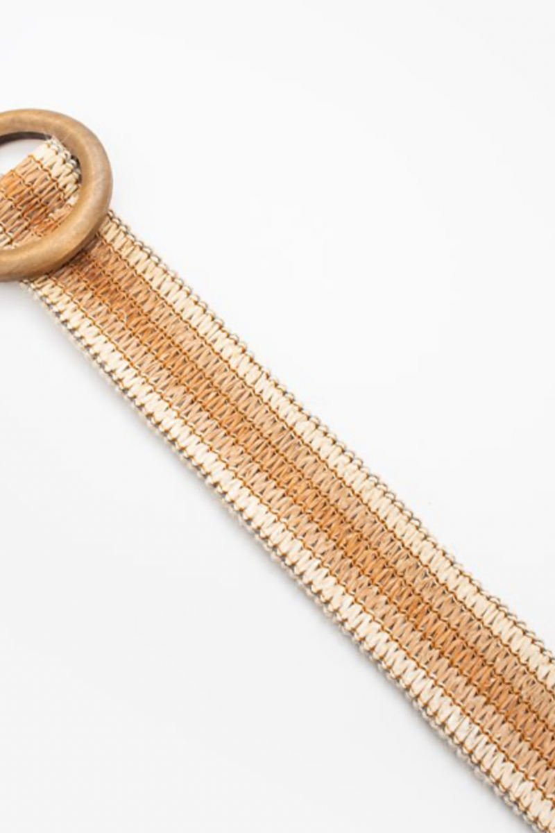 Rattan Stretch Belt - Boho Natural – Nomad + Home NZ