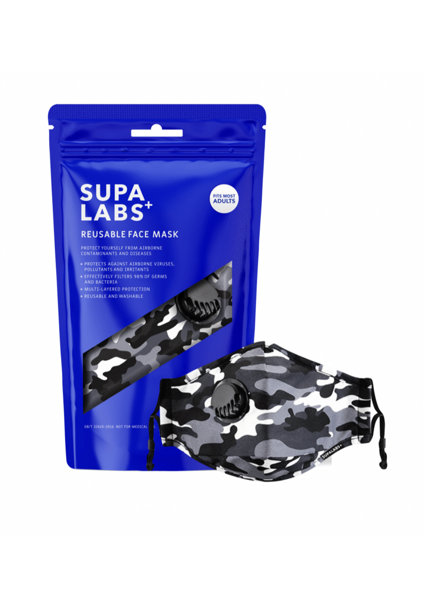 Supa Hero Reusable Face Mask - Camo – Nomad + Home NZ